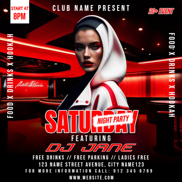 Copy of Saturday Night Party | PosterMyWall