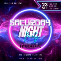 Saturday Party Template | PosterMyWall