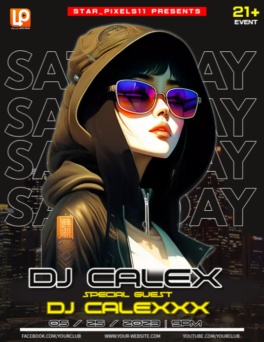 Saturday Night Party Template | PosterMyWall