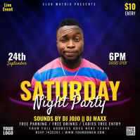 SATURDAY NIGHT PARTY Template | PosterMyWall