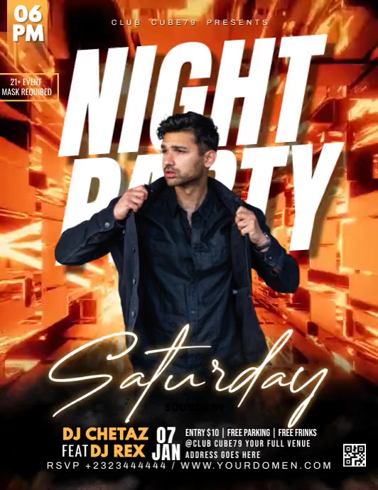 Copy of SATURDAY NIGHT PARTY | PosterMyWall