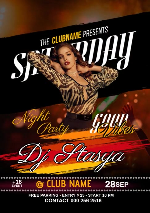 saturday night party Template | PosterMyWall