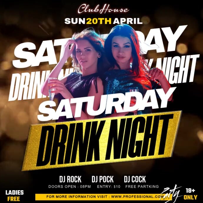 saturday night party Template | PosterMyWall