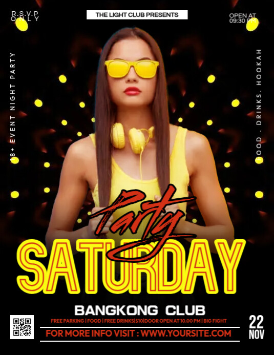 Saturday Night Party Template | PosterMyWall