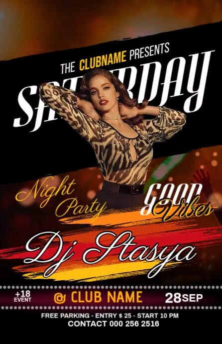 saturday night party Template | PosterMyWall
