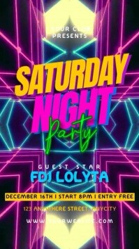 Saturday Night Party Template | PosterMyWall