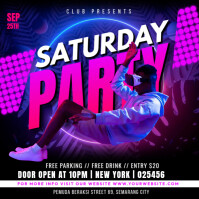 Saturday Night Party Template | PosterMyWall