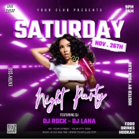 Color Night Party Template | PosterMyWall