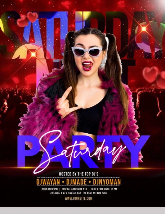 saturday night party Template | PosterMyWall