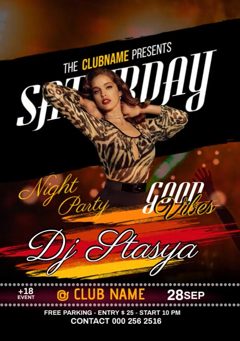 saturday night party Template | PosterMyWall