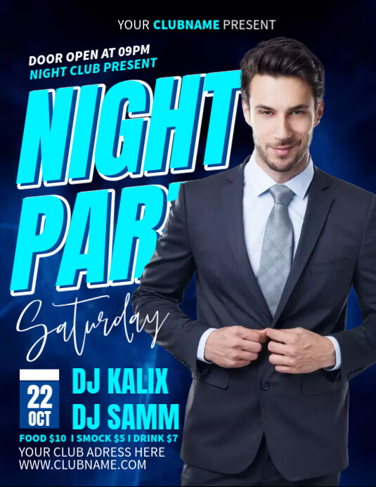 Copia de Saturday Night Party | PosterMyWall