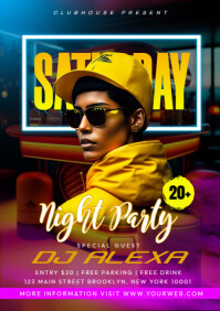 Saturday Night Event Template | PosterMyWall