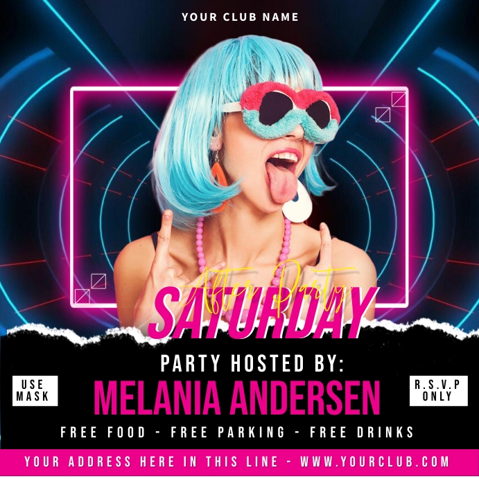 Saturday Night Party Event Template | PosterMyWall