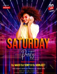 Saturday Night Template | PosterMyWall