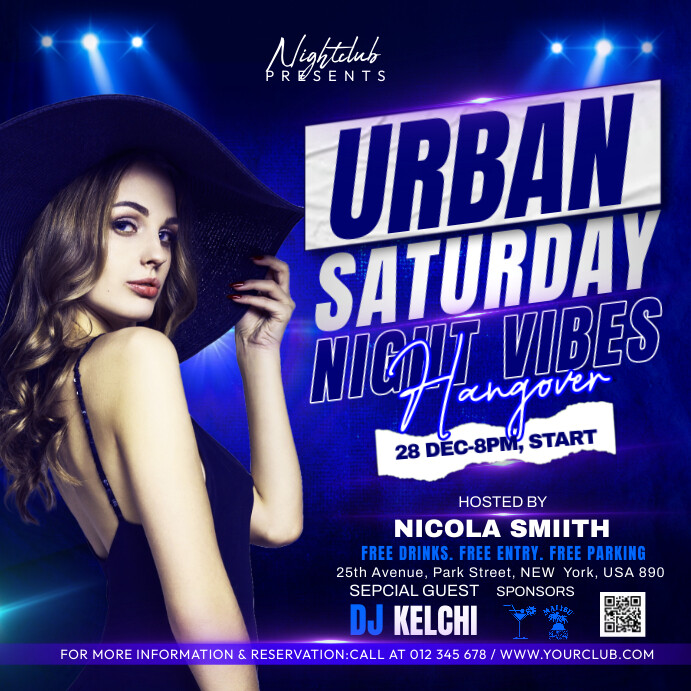 Saturday Night Party Flyer Template | PosterMyWall