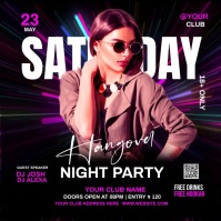 Saturday Night Party flyer Template | PosterMyWall