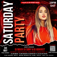 Saturday Night Party flyer Template | PosterMyWall