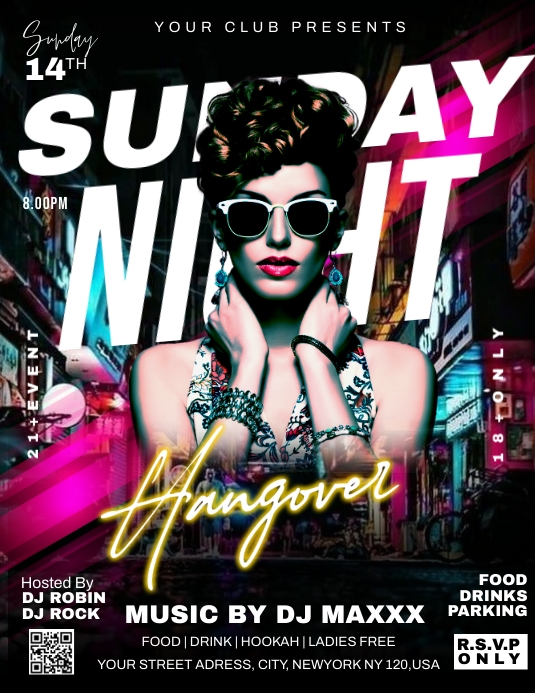 Saturday Night Party flyer Template | PosterMyWall