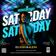 Saturday Night Party flyer Template | PosterMyWall