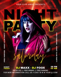 SATURDAY PARTY Template | PosterMyWall