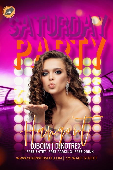 Saturday Night Party Poster Template | PosterMyWall