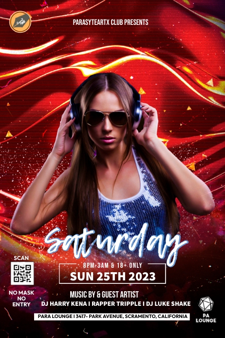 Saturday Night Party Poster Template | PosterMyWall