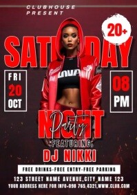 Saturday Night Party Template | PosterMyWall