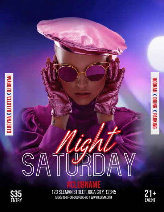 Saturday Night Party Video Ads Template | PosterMyWall