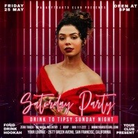 Ladies night saturday club party flyer Template | PosterMyWall