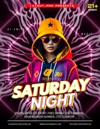 Saturday Night Template | PosterMyWall