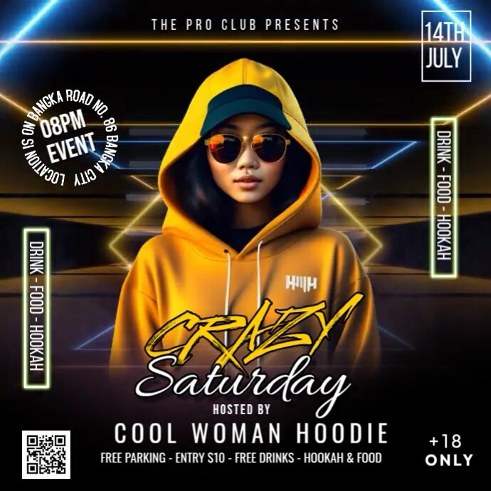 Plantilla de Saturday Night Party Video Templates | PosterMyWall