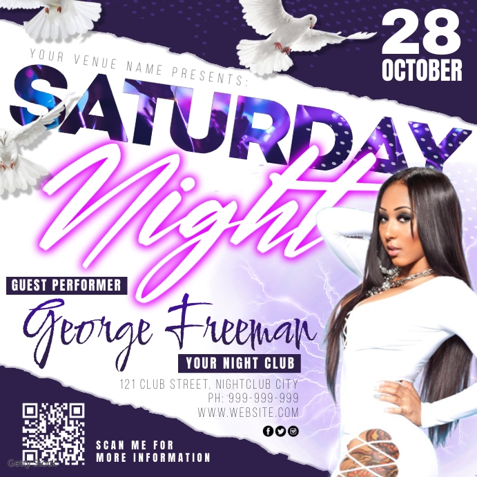 Saturday Night Poster Template | PosterMyWall