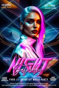 Saturday Night Party Template | PosterMyWall