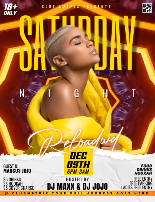 Saturday night reloaded Template | PosterMyWall