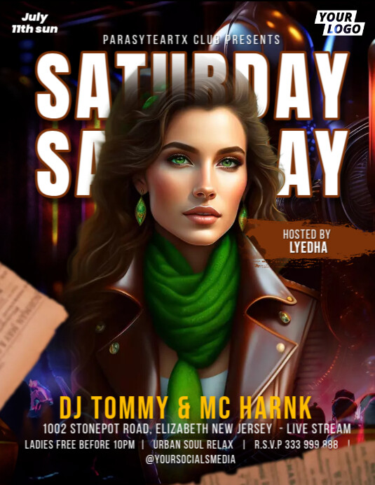 Saturday Night Template | PosterMyWall