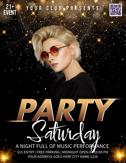 Saturday Night Template | PosterMyWall