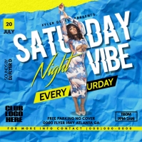 SATURDAY NIGHT VIBE Template | PosterMyWall