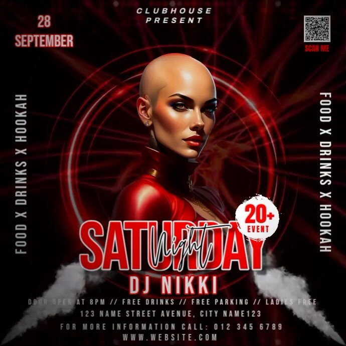 Plantilla de Saturday Night Video Ads | PosterMyWall