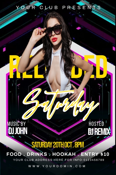 Copy of Saturday Parties | PosterMyWall