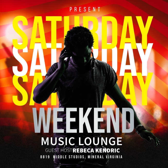 Saturday Party Ads Template | PosterMyWall