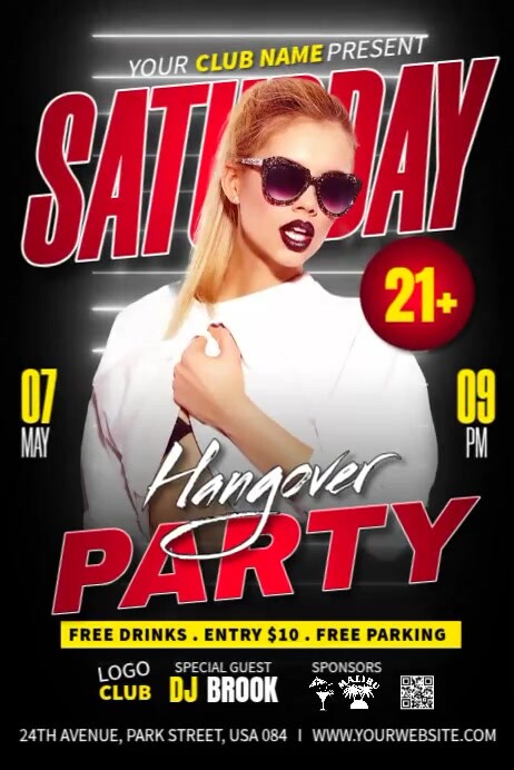 Plantilla de Saturday Party Ads | PosterMyWall