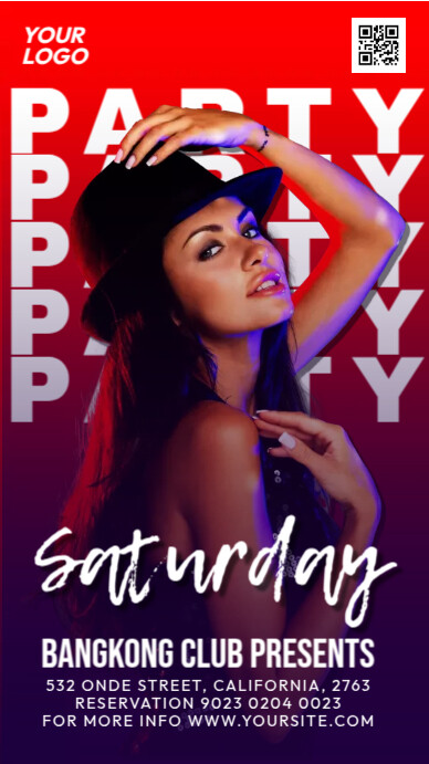 Saturday Party Ads Template | PosterMyWall