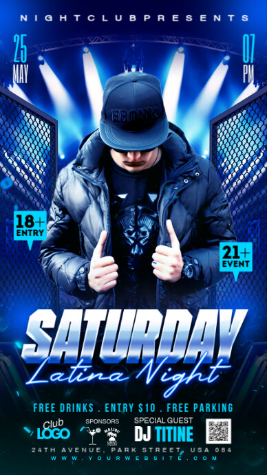 Saturday party Template | PosterMyWall