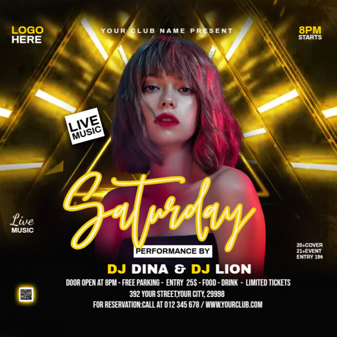 Saturday Party Template | PosterMyWall