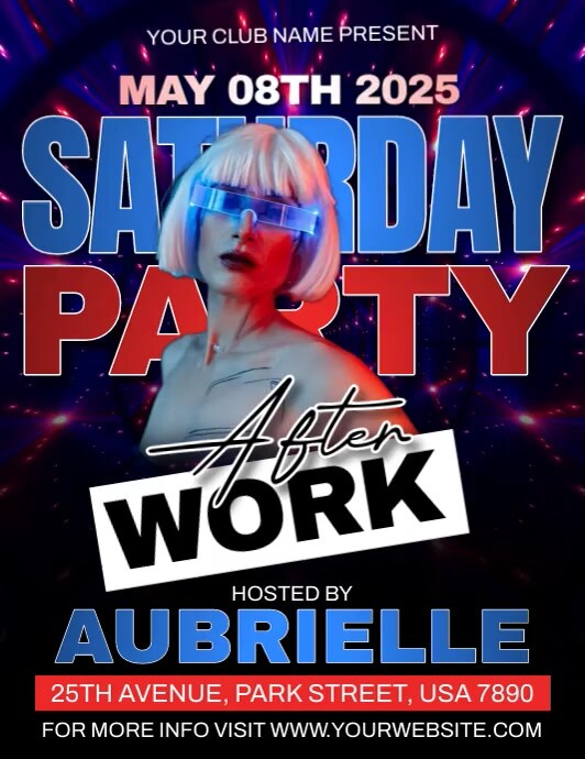 Saturday Party Template | PosterMyWall