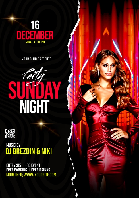 SATURDAY PARTY Template | PosterMyWall