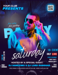 SATURDAY PARTY Template | PosterMyWall