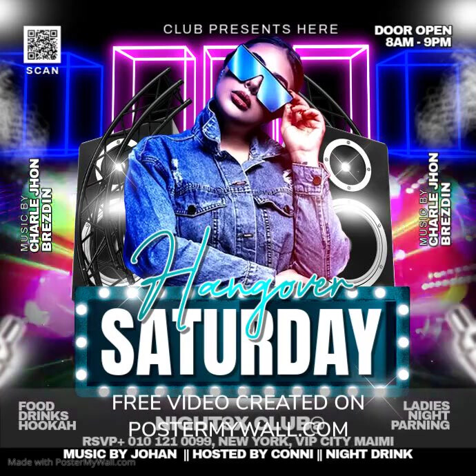 Plantilla de SATURDAY PARTY | PosterMyWall