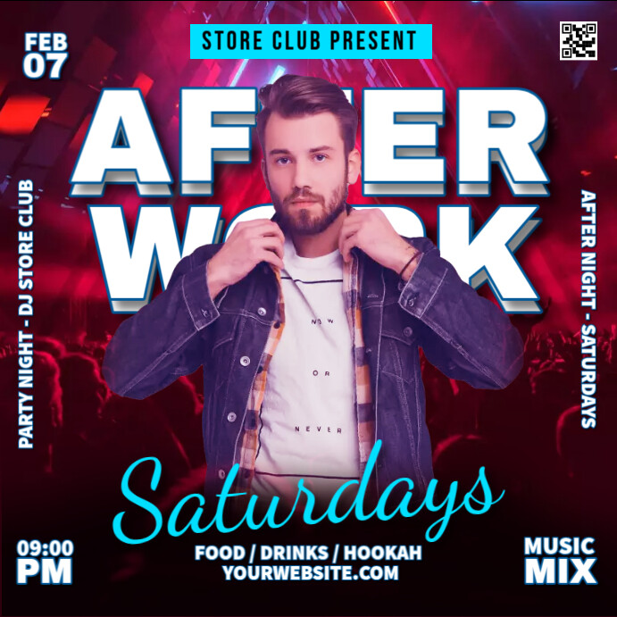 Saturday Party Template | PosterMyWall