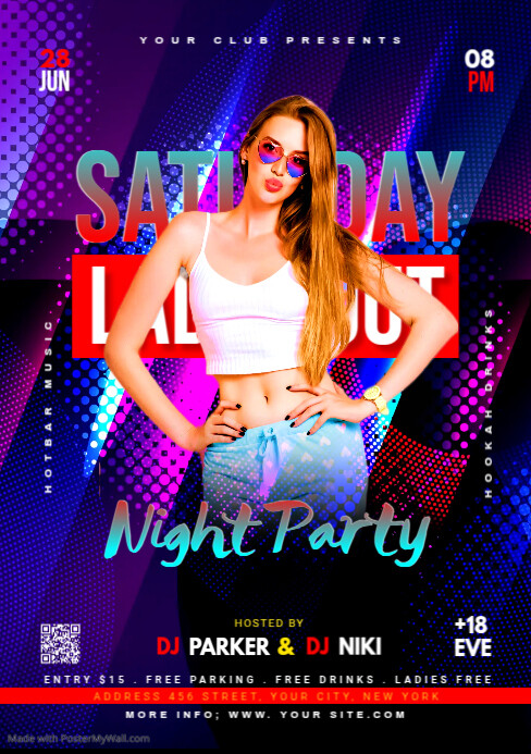 Copy of SATURDAY PARTY | PosterMyWall